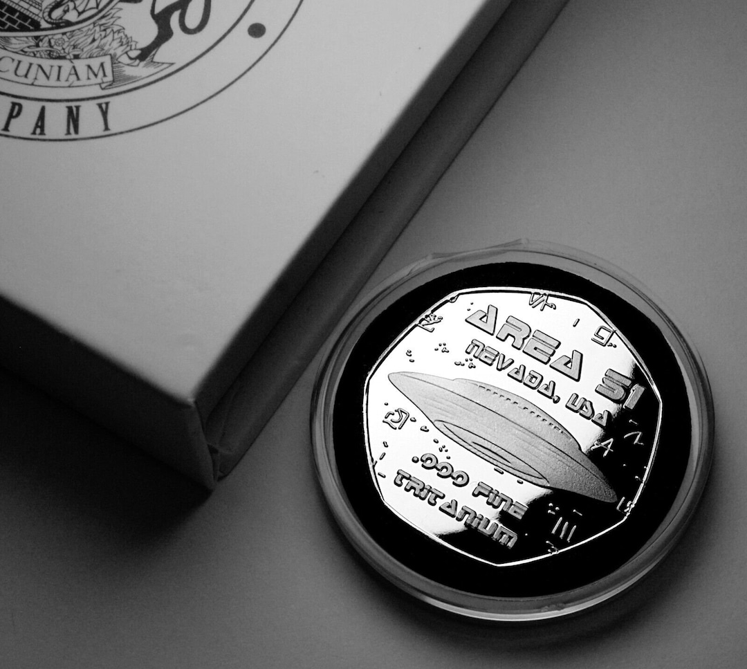 Extremely Rare .999 'TRITANIUM' Alien Coin/artefact in Gift Box. Area ...