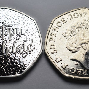 Pair of 50th Birthday Silver & 24ct Gold Commemoratives in Capsules ...
