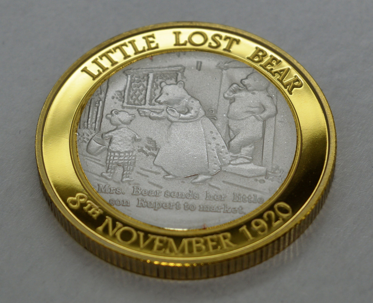RUPERT BEAR 100th Birthday Anniversary 'dual Metal' Silver & 24ct Gold ...