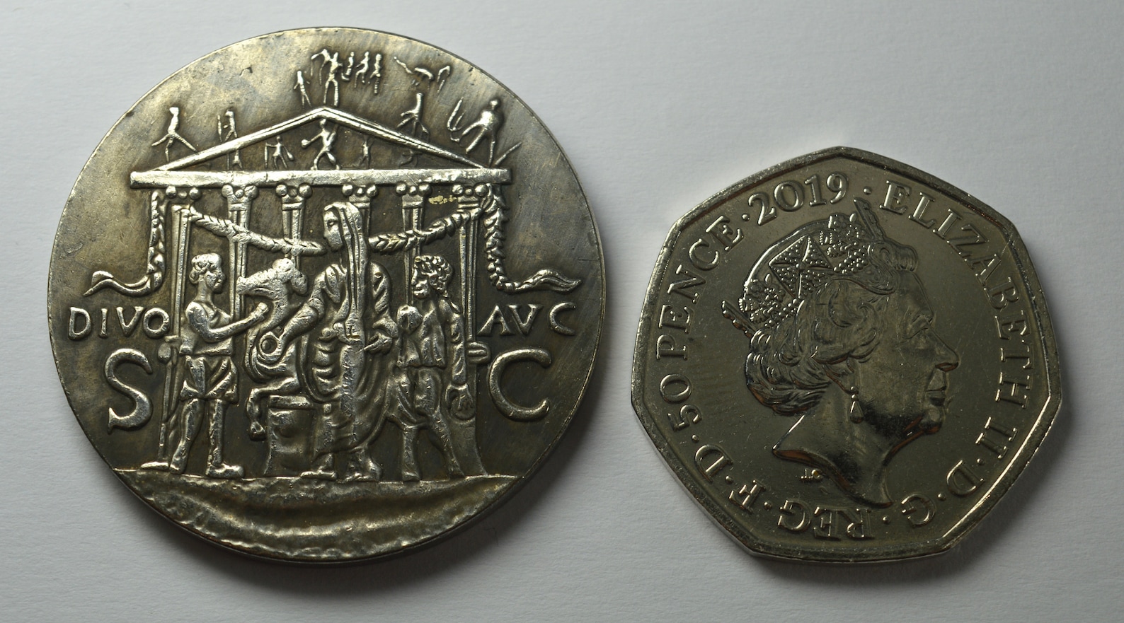 Large Roman Silver Emperor Caligula Coin with Pietas 3.5cm 20g | Etsy