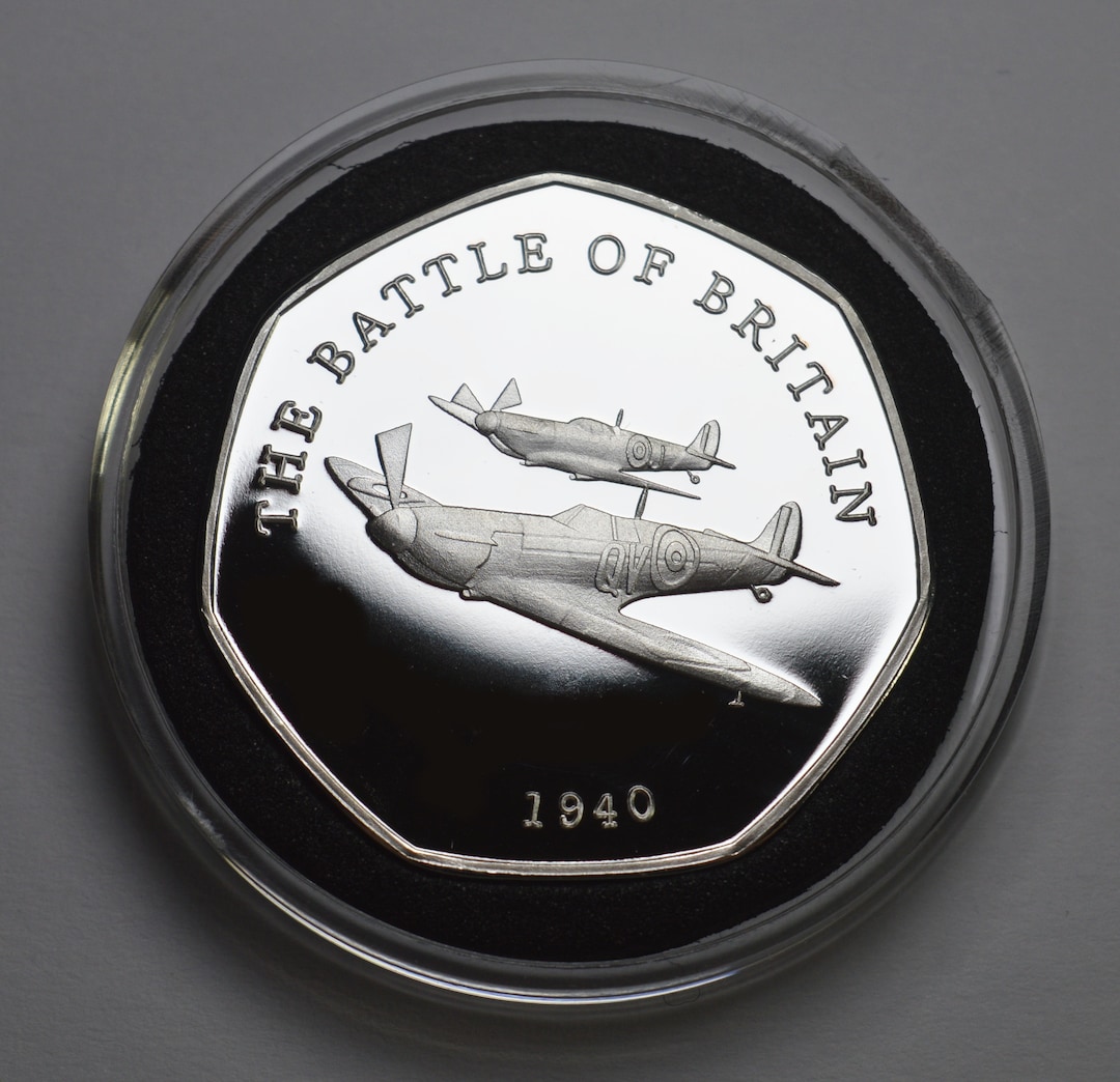 The Battle of Britain & Supermarine Spitfire Silver Commemorative in ...
