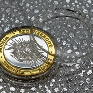 Masonic 'dual Metal' Silver and 24ct Gold Commemorative Coin in Gift ...