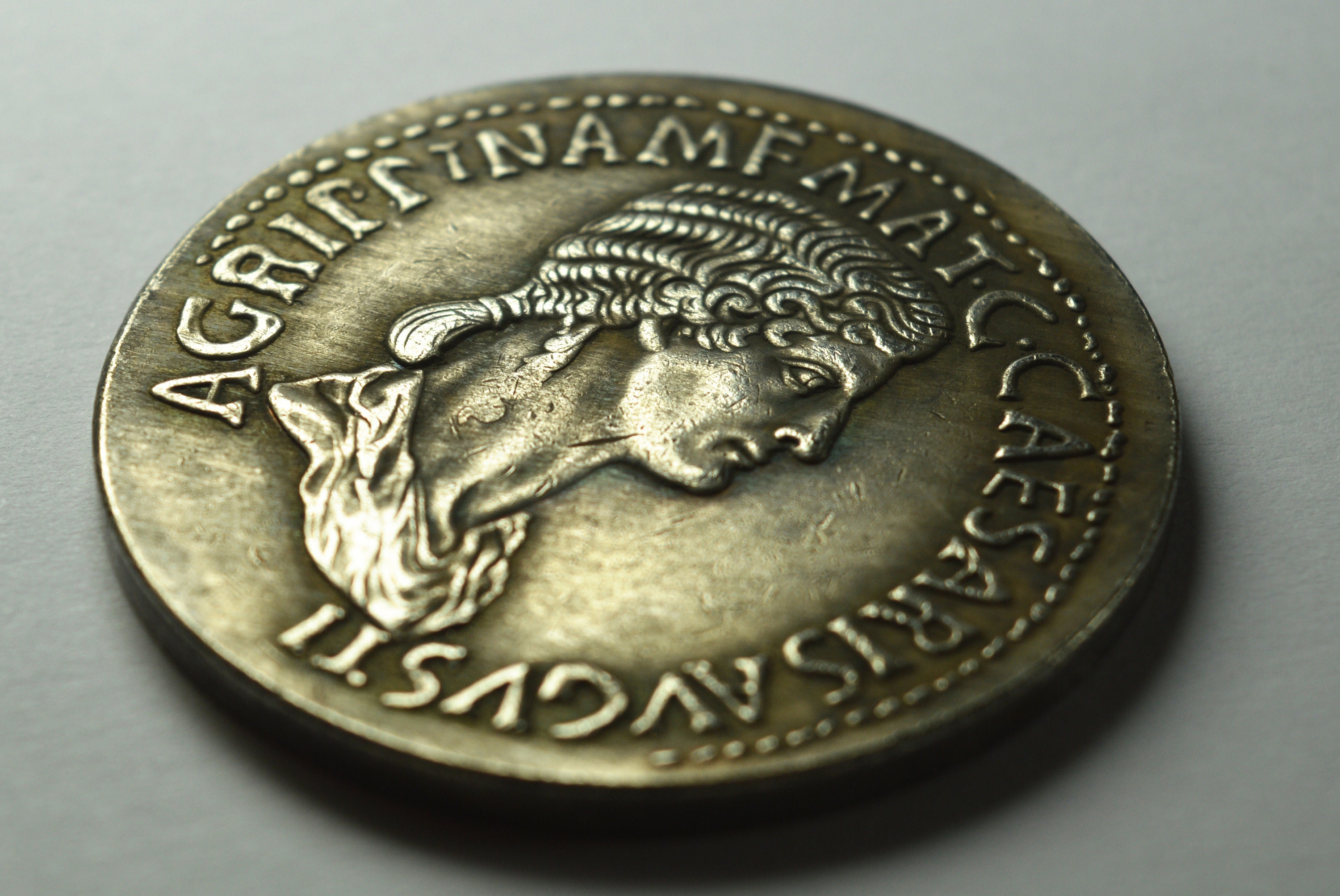 Large Roman Silver Sestertius Coin. Caligula Honour Strike | Etsy