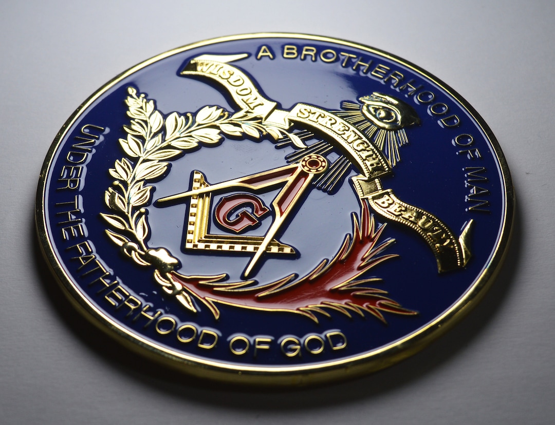 Large Enamelled MASONIC Car Emblem/decoration/badge/decal. Square ...