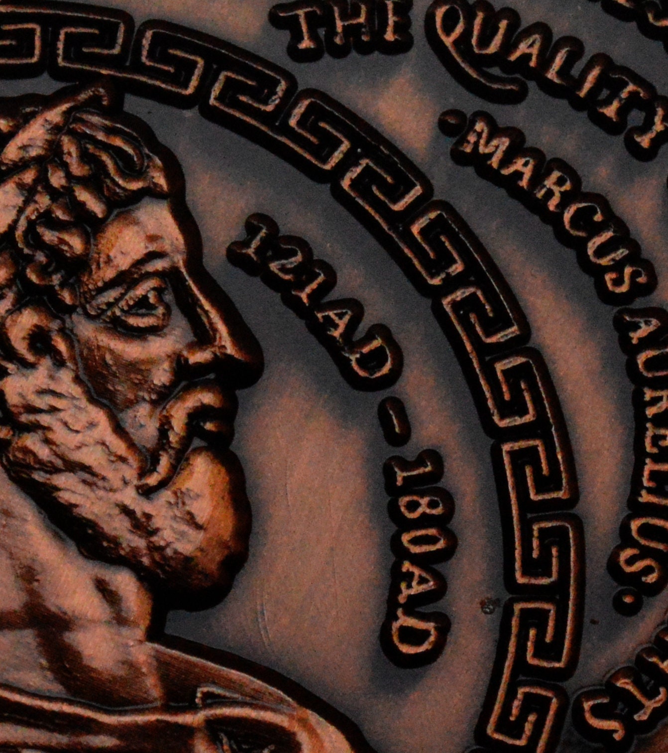 Marcus Aurelius Stoic/stoicism Commemorative Coin in Capsule. Copper ...