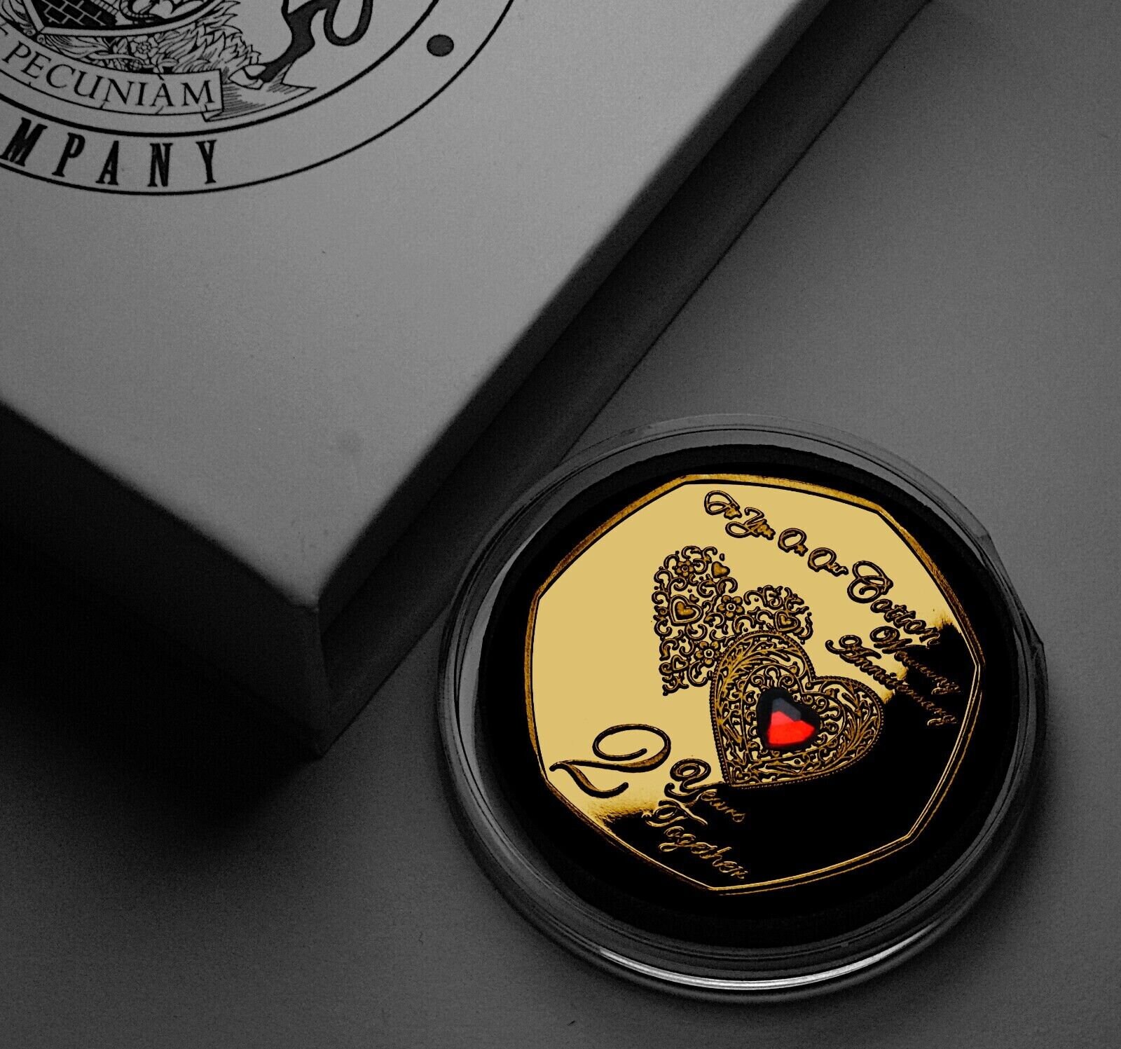 For You on OUR Second 'cotton' Wedding Anniversary Gold Commemorative ...