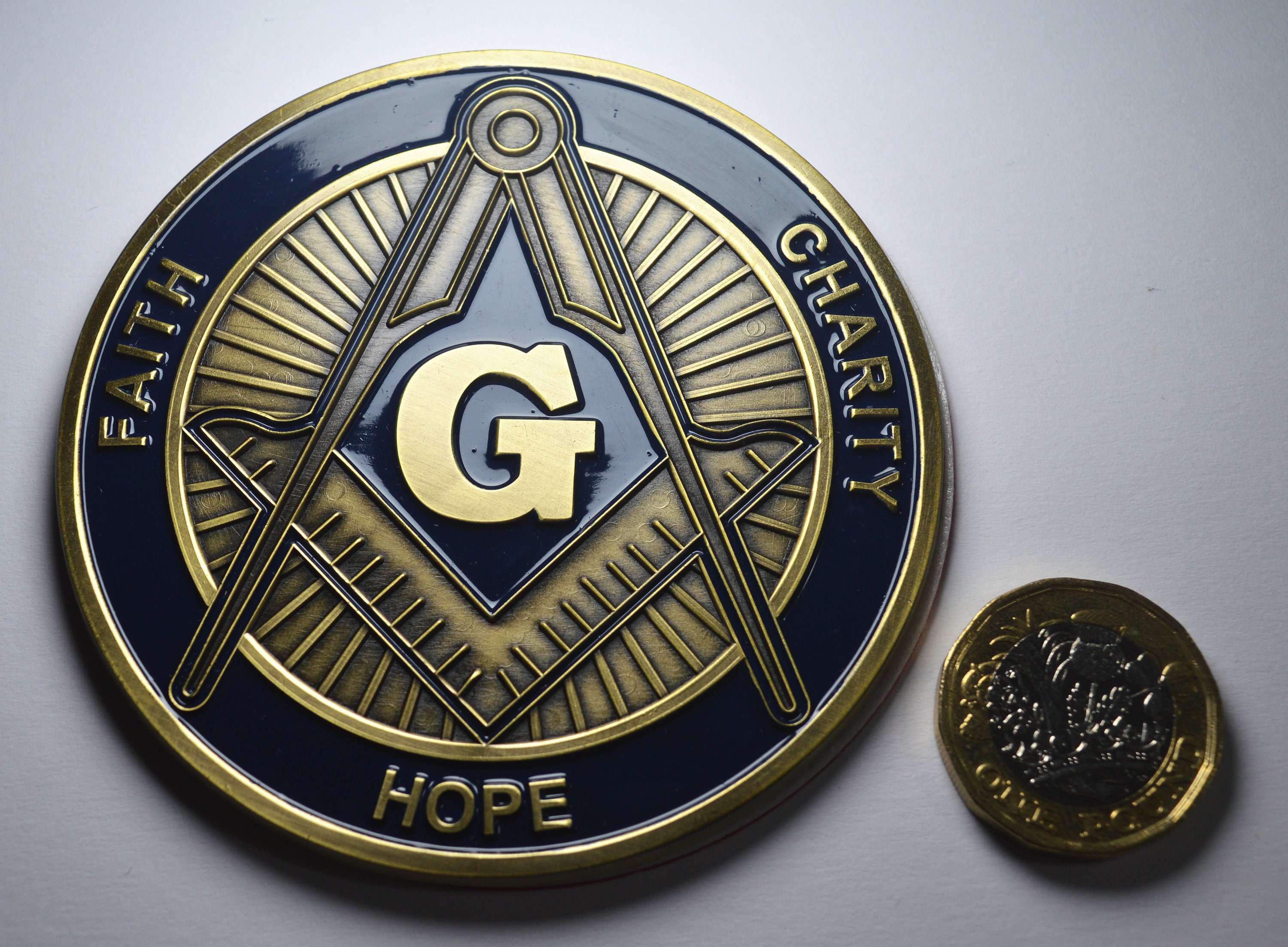 Large Enamelled MASONIC Car Emblem/decoration/badge/decal. - Etsy