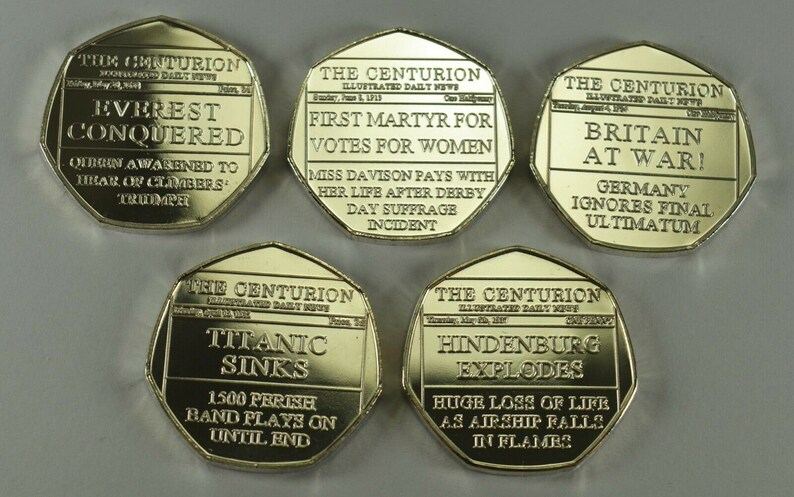 Full Set 'the Centurion 20th Century Events/news' Commemoratives ...