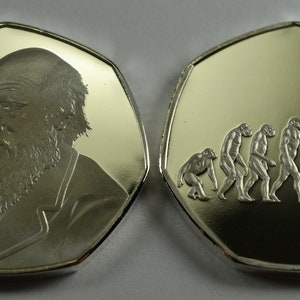 Charles Darwin Silver Commemorative Coin for Albums/collectors/coin ...