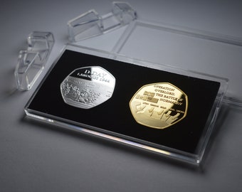 Pair of WW2 Commemoratives in 50p Coin Display Case. D-DAY | Etsy