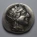 Ancient Greek Silver Athenian Tetradrachm Coin 450BC. Owl of Athena ...