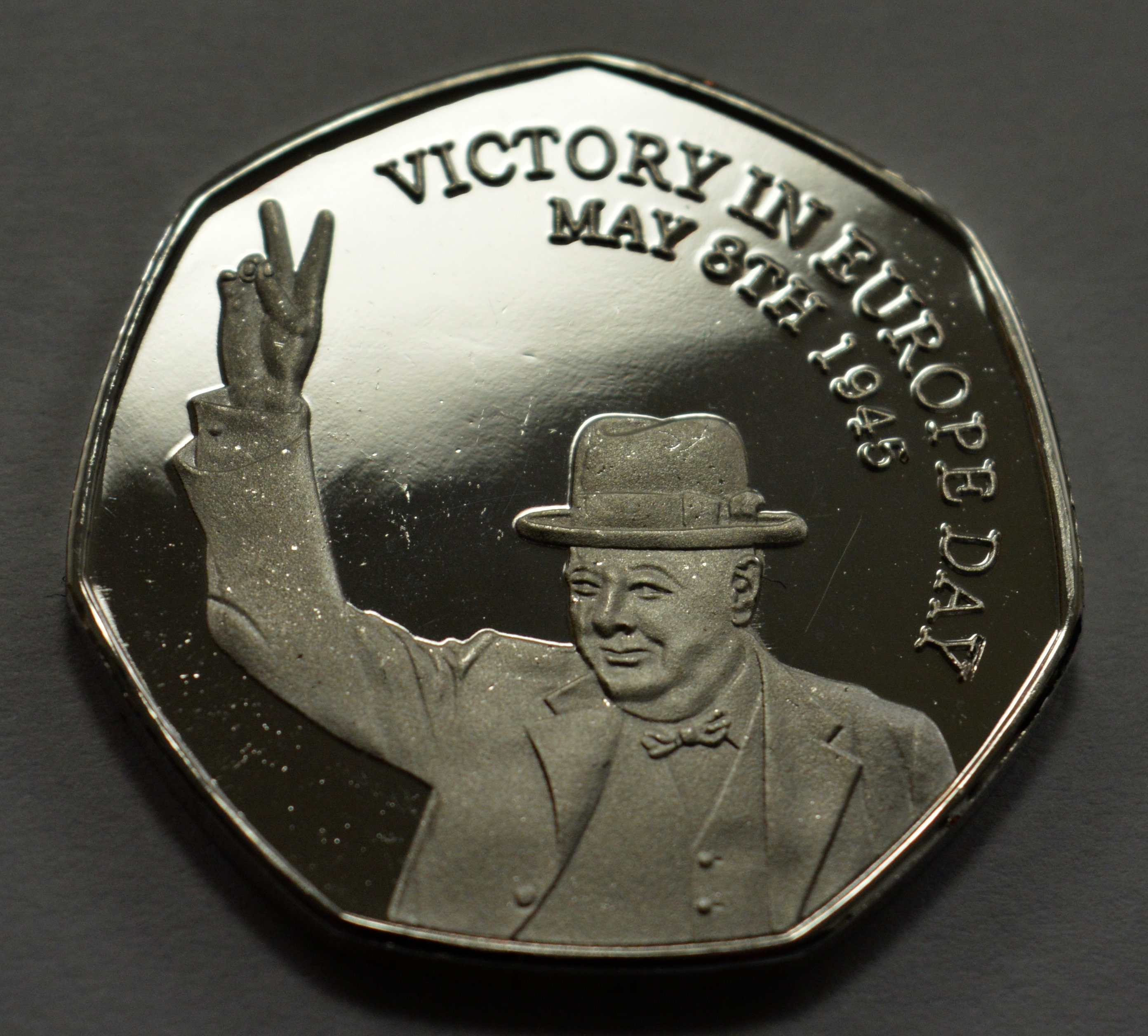 Extremely Rare Winston Churchill VE Day Commemorative Coin for | Etsy ...