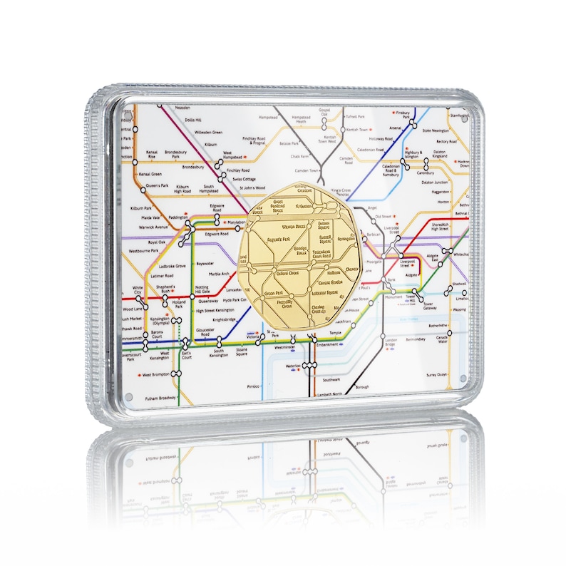 Officially Licensed LONDON UNDERGROUND 24ct Gold Commemorative - Etsy UK