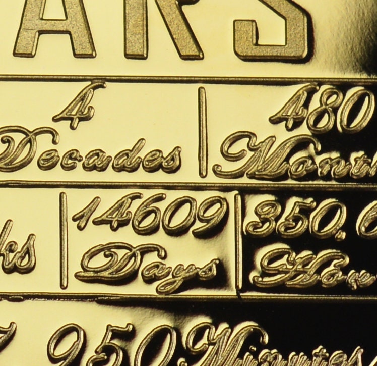 For You on Our 40th RUBY WEDDING ANNIVERSARY Commemorative in | Etsy UK