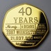 Pair of 40th Birthday Silver & 24ct Gold Commemoratives. Gift/present ...