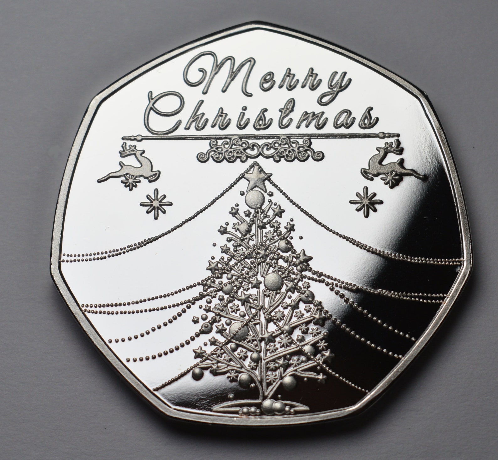 Pair of Boxed MERRY CHRISTMAS Commemoratives in 50p Coin - Etsy
