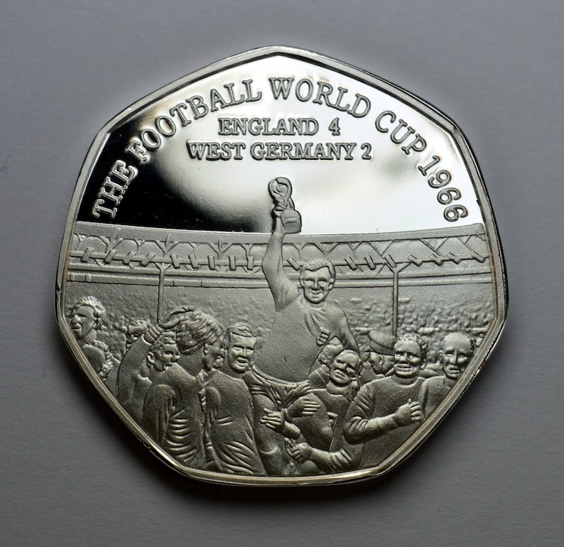 Pair of Football World Cup 1966 Silver & 24ct Gold Commemoratives ...
