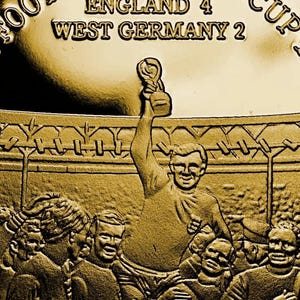 Pair of England 1966 Football World Cup Silver & 24ct Gold ...