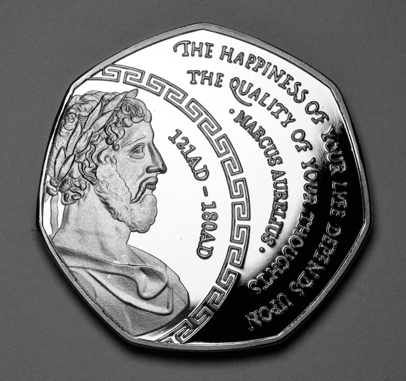 Marcus Aurelius Stoic/stoicism Silver Commemorative Coin. Cardinal ...