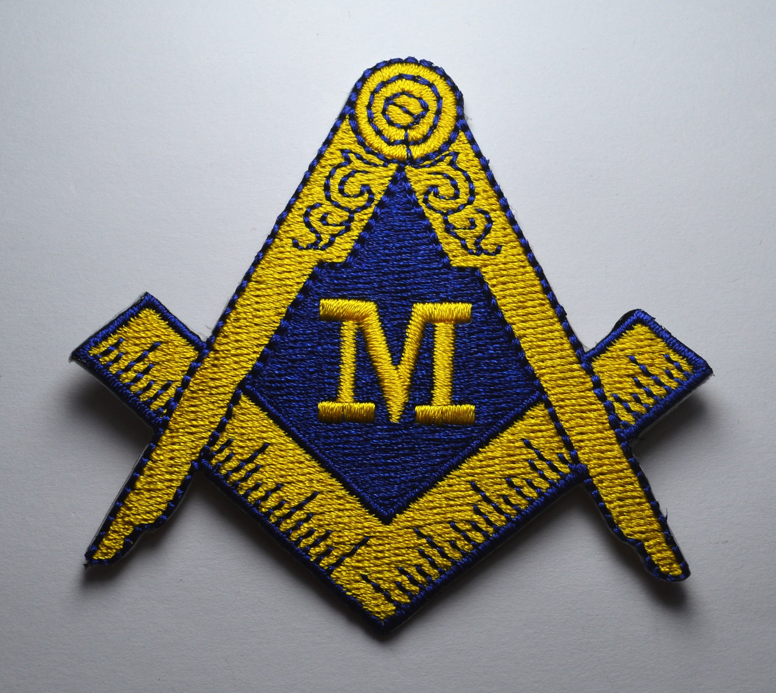 Large MASONIC Sew/iron on Embroidered Patch. Square & - Etsy