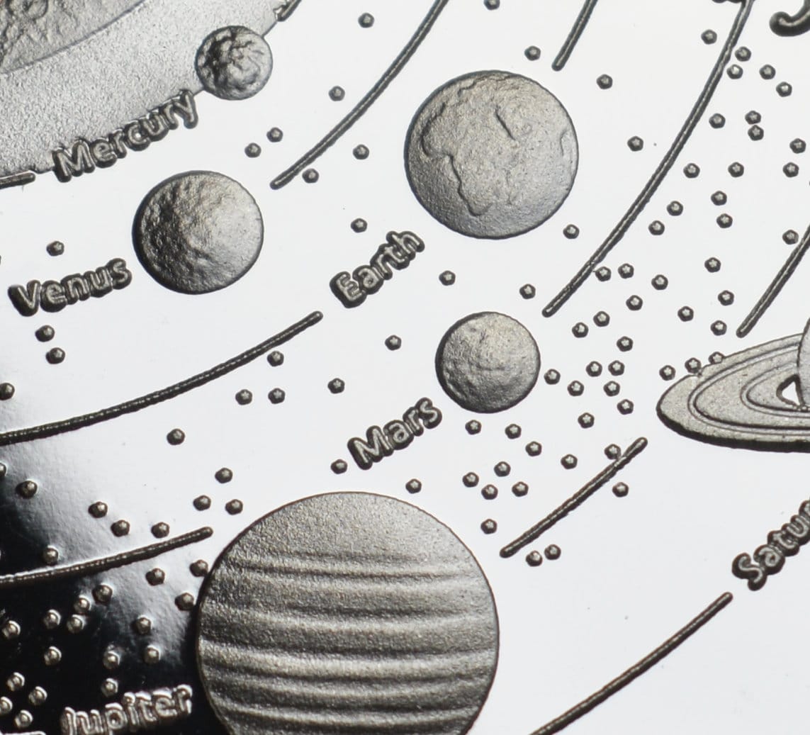 OUR SOLAR SYSTEM .999 Silver Commemorative in Capsule. | Etsy