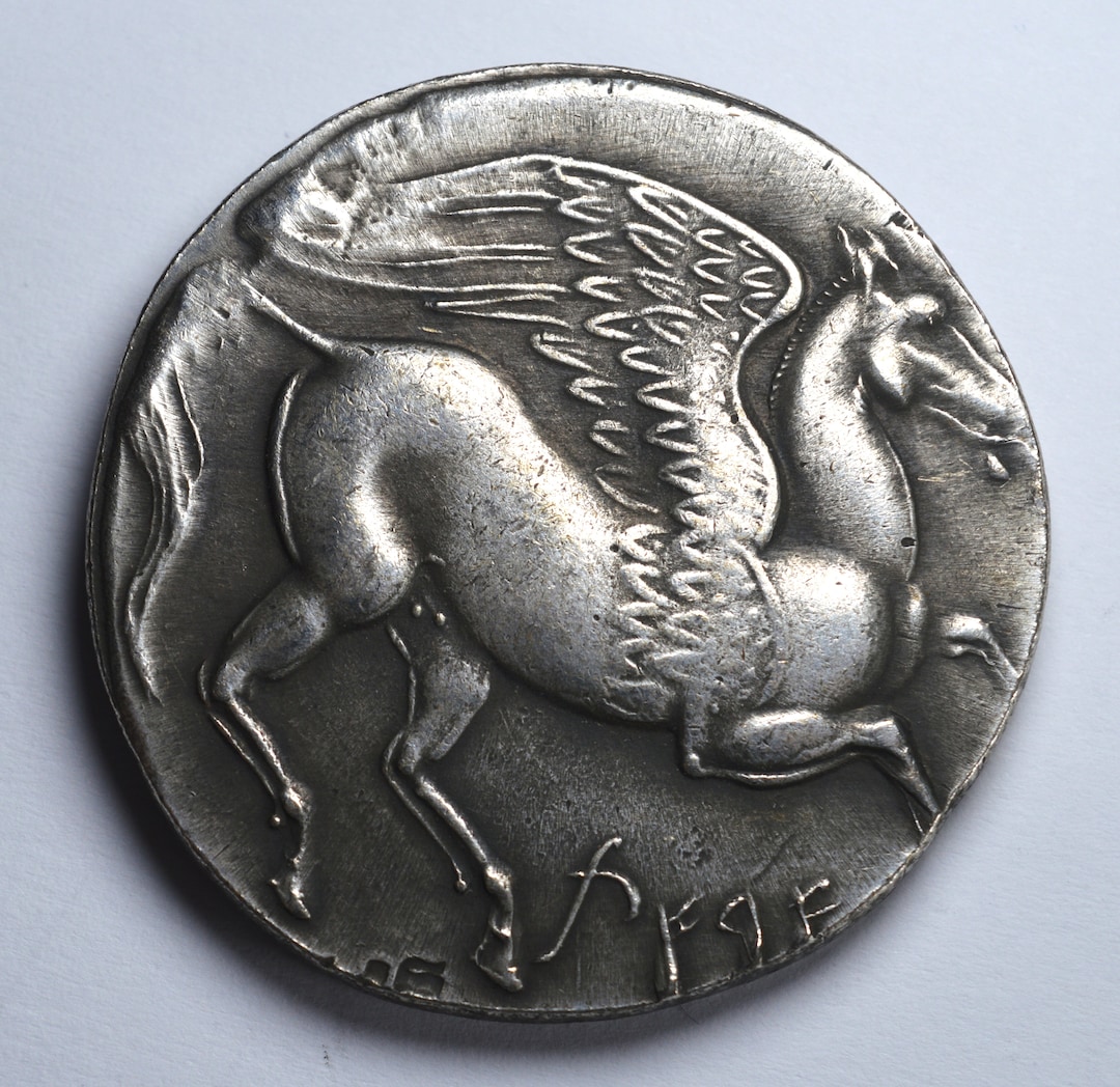 LARGE Carthaginian 5 Shekel Coin With Tanit and Pegasus. Greek Carthage ...