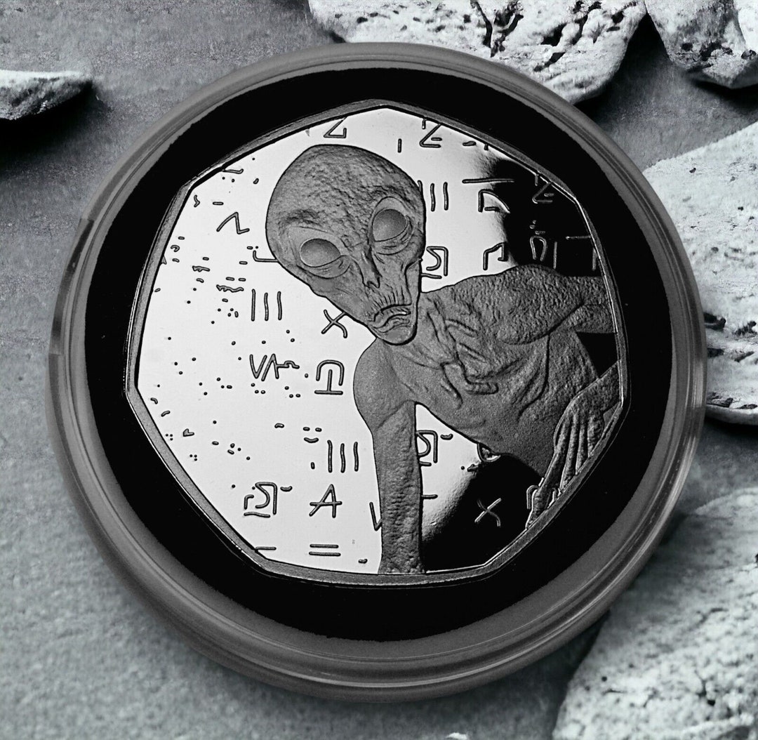 Extremely Rare .999 'TRITANIUM' Alien Coin/artefact in Capsule. Area 51 ...