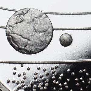OUR SOLAR SYSTEM .999 Silver Commemorative in Capsule. Planets/stars ...