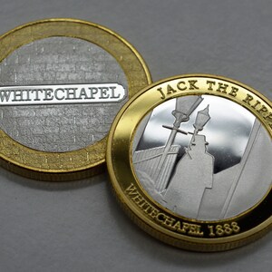 Jack the Ripper 'dual Metal' Silver and 24ct Gold Commemorative Coin in ...