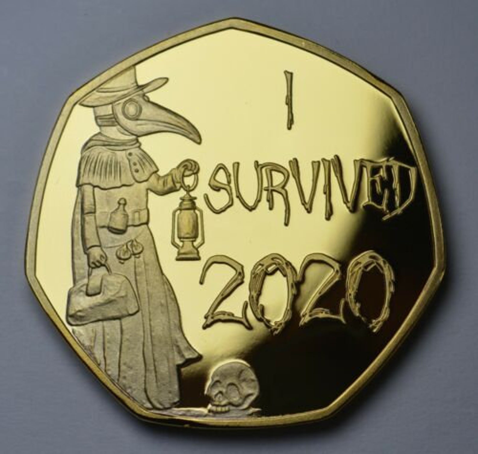 Trio of 24ct Gold Commemorative/reminder Coins. I Survived - Etsy UK