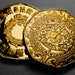 Aztec Calendar 24ct Gold Commemorative. Mayan/maya/mexico/mexica. Sun ...