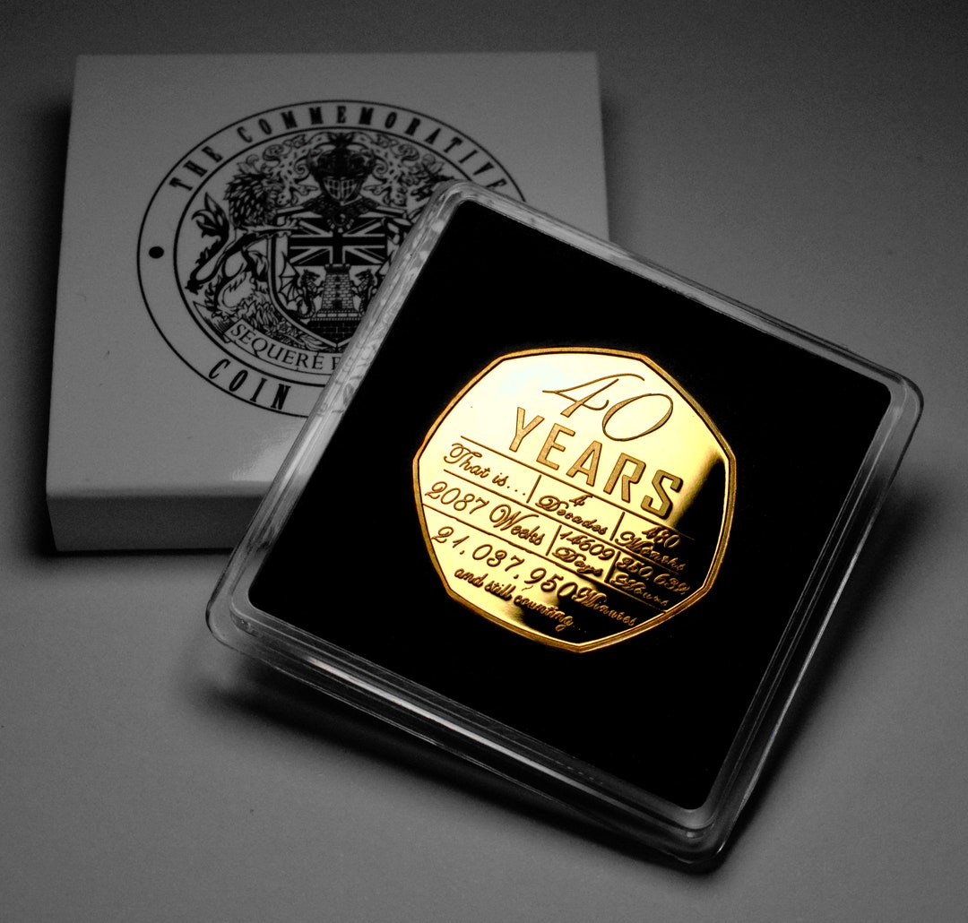 For You on Our 40th RUBY WEDDING ANNIVERSARY 24ct Gold Commemorative in ...