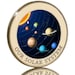 Our Solar System 'dual Metal' Silver and 24ct Gold Commemorative Coin ...