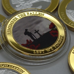 World War One 'dual Metal' Silver and 24ct Gold Commemorative Coin in ...