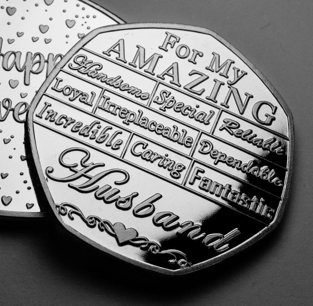 For My AMAZING HUSBAND 'happy Anniversary' .999 Silver Commemorative ...