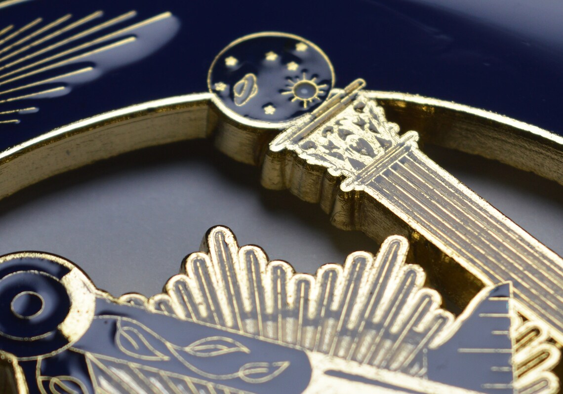 Large Enamelled MASONIC Car Emblem/decoration/badge/decal. - Etsy