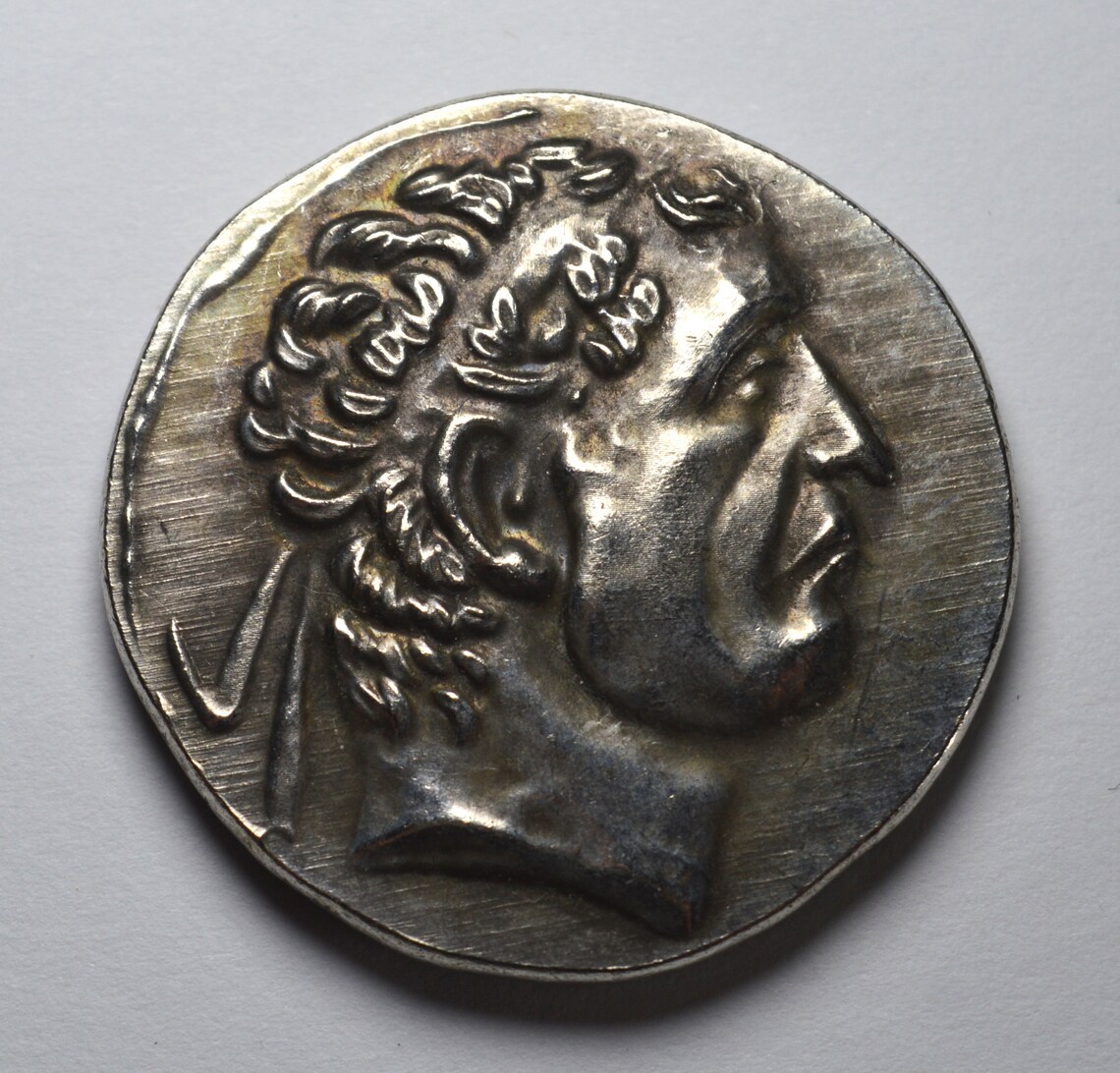 Ancient Greek Greco-bactrian Coin 200BC. Euthydemus I With Herakles ...