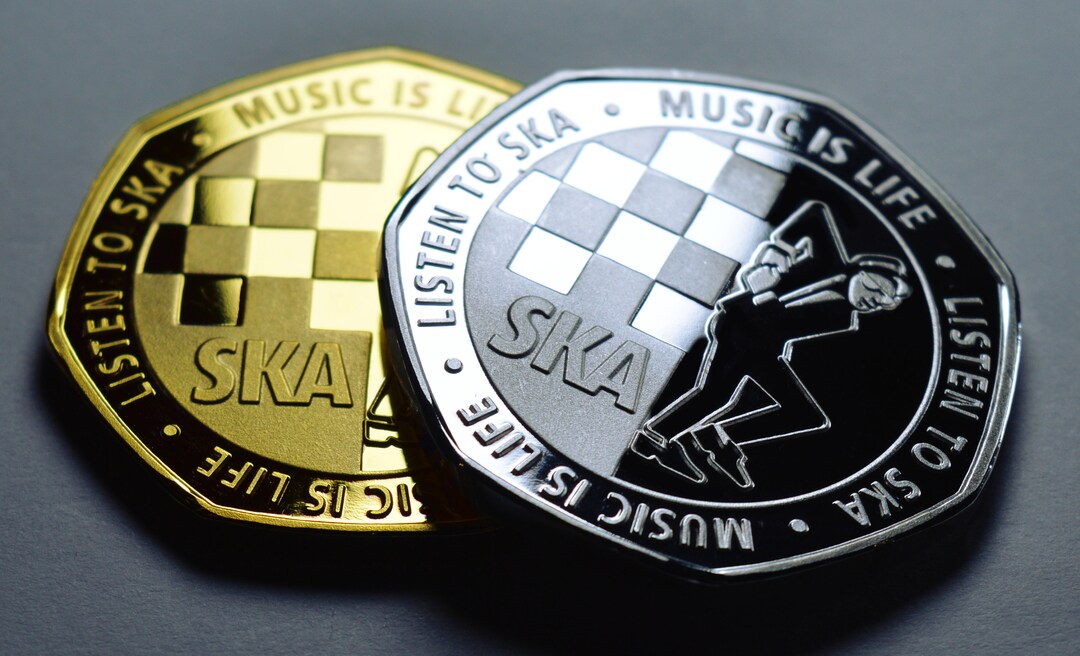 Pair of SKA Music 2TONE Silver & 24ct Gold Commemoratives. Music is ...