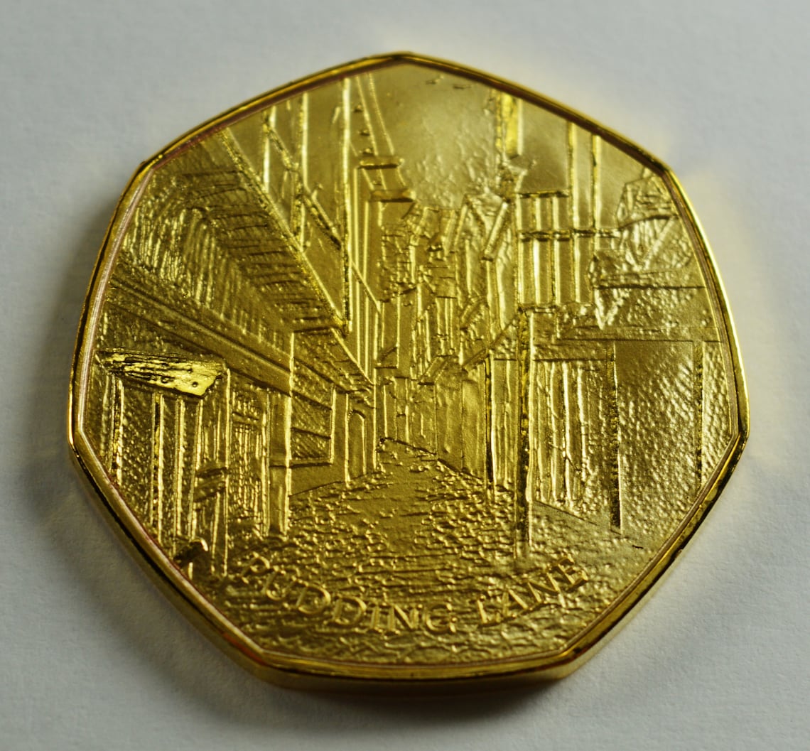 The Great Fire of London 1666 24ct Gold Commemorative Coin for - Etsy UK