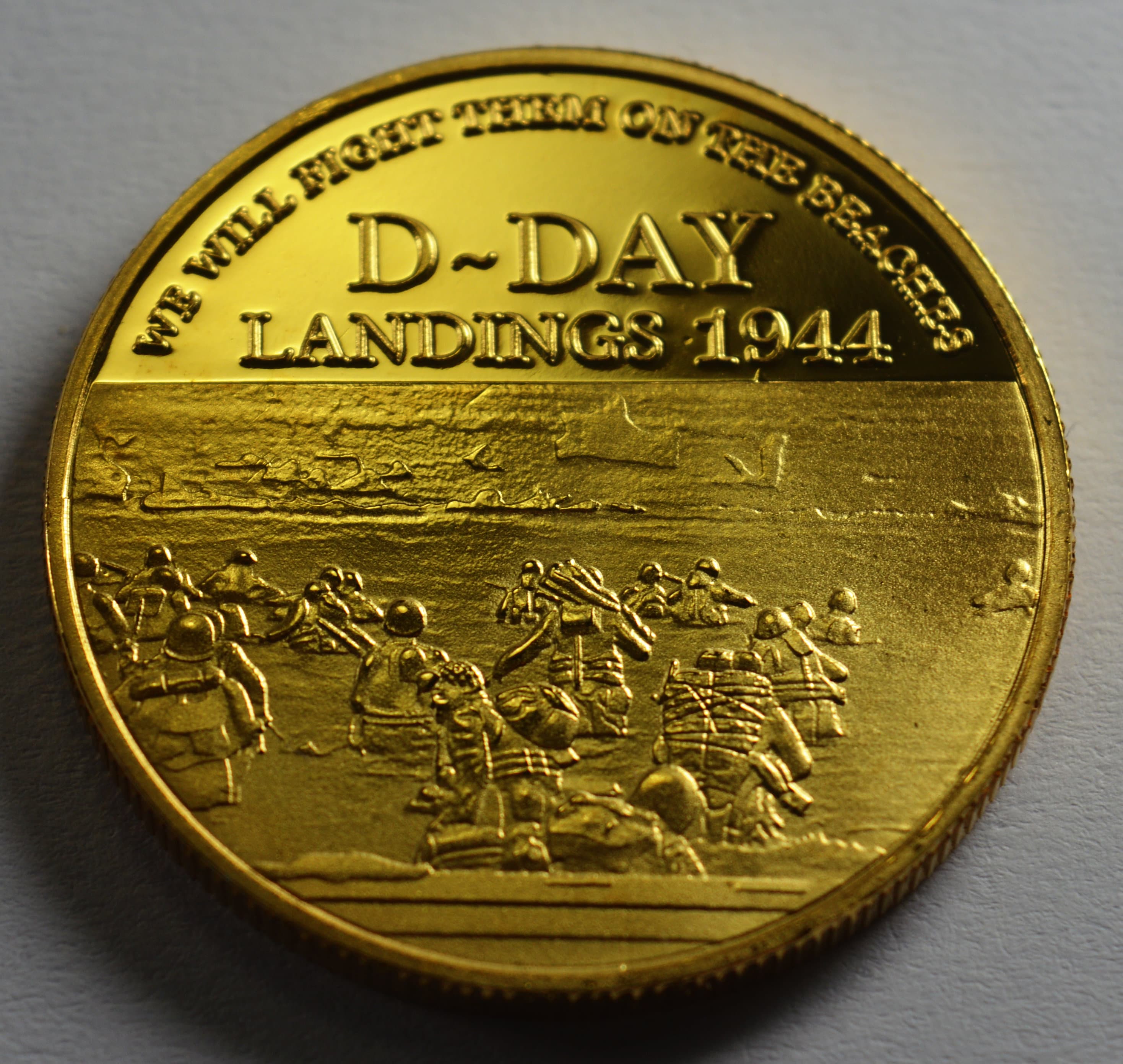 24ct Gold D-day Landings Commemorative Coin in Capsule. - Etsy