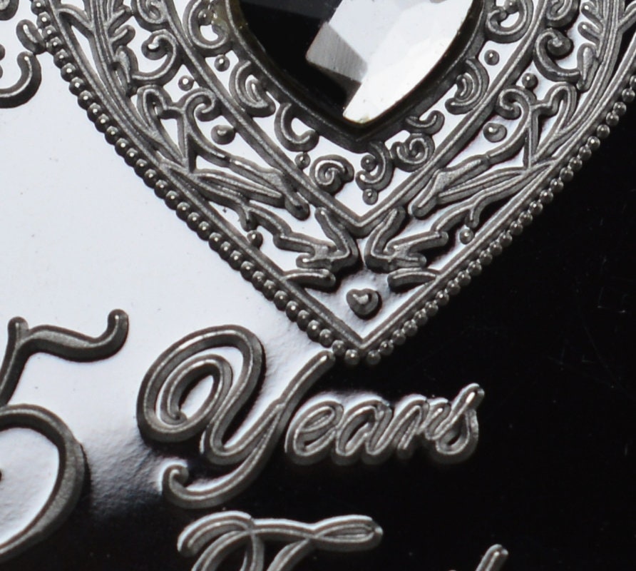 Pair of 25th Wedding Anniversary Silver & 24ct Gold | Etsy