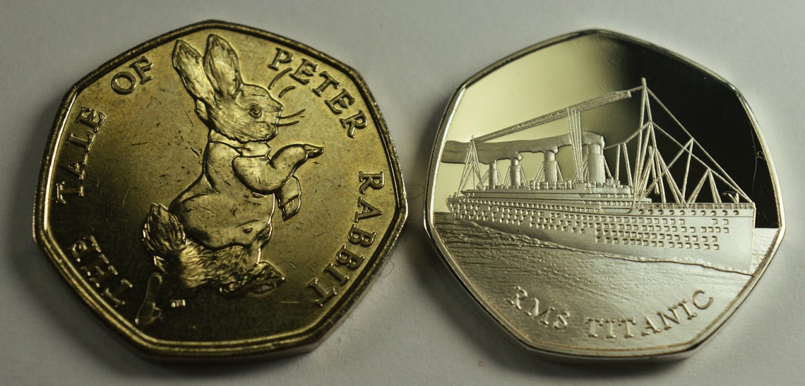 RMS Titanic White Star Line Silver Commemorative Coin for - Etsy