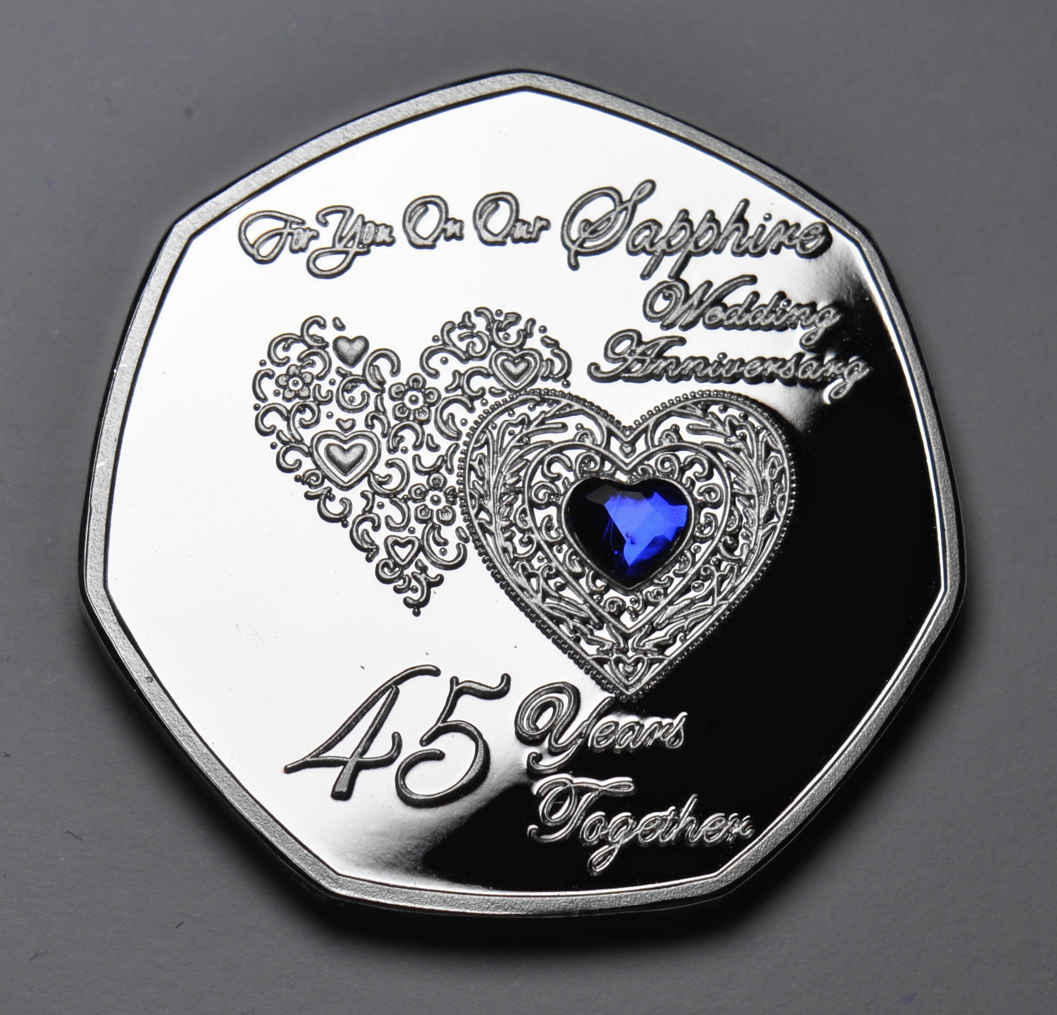 For You on Our 45th SAPPHIRE WEDDING ANNIVERSARY Commemorative in ...