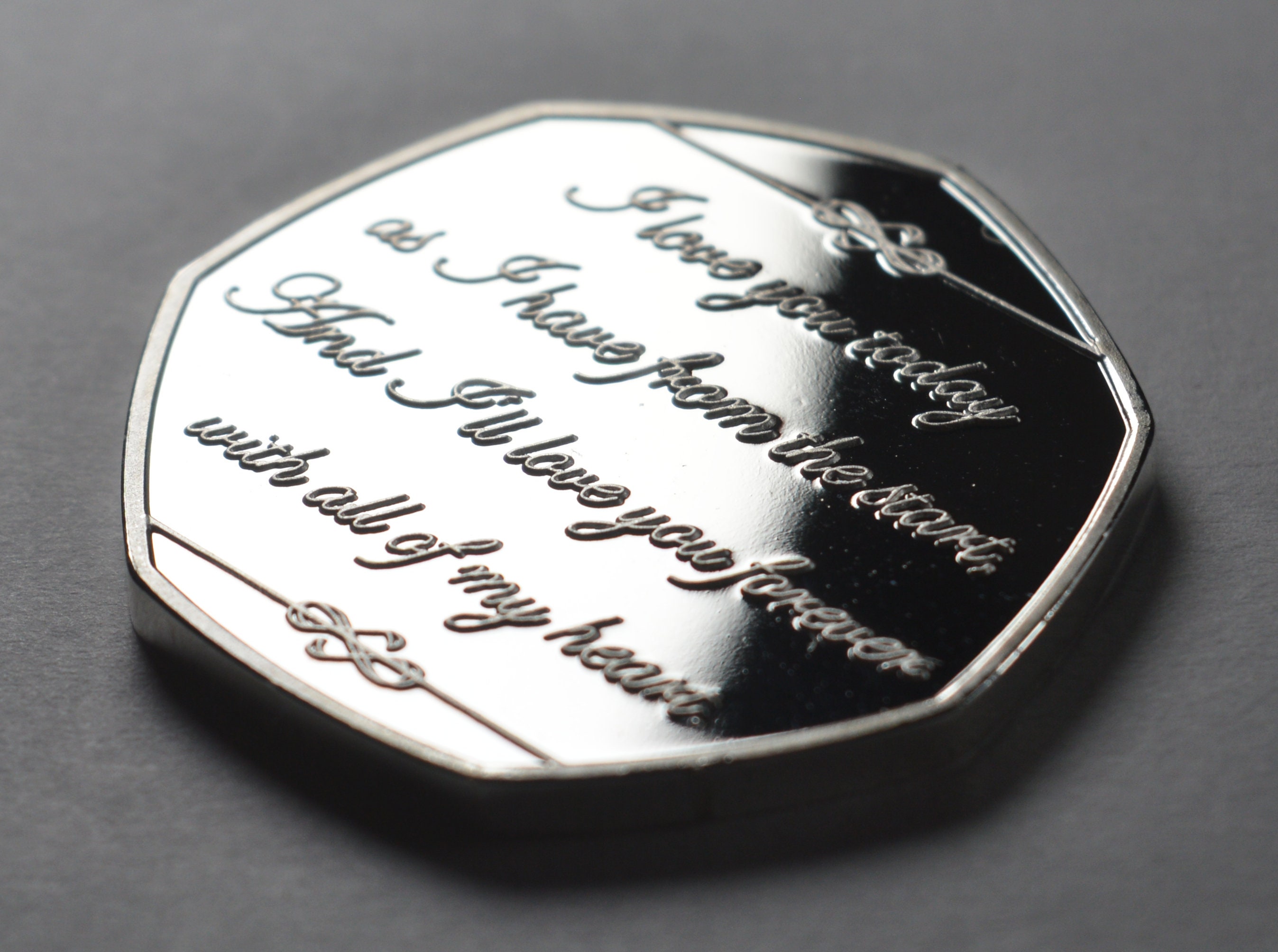 Happy Anniversary Silver Commemorative. Gift/present | Etsy UK