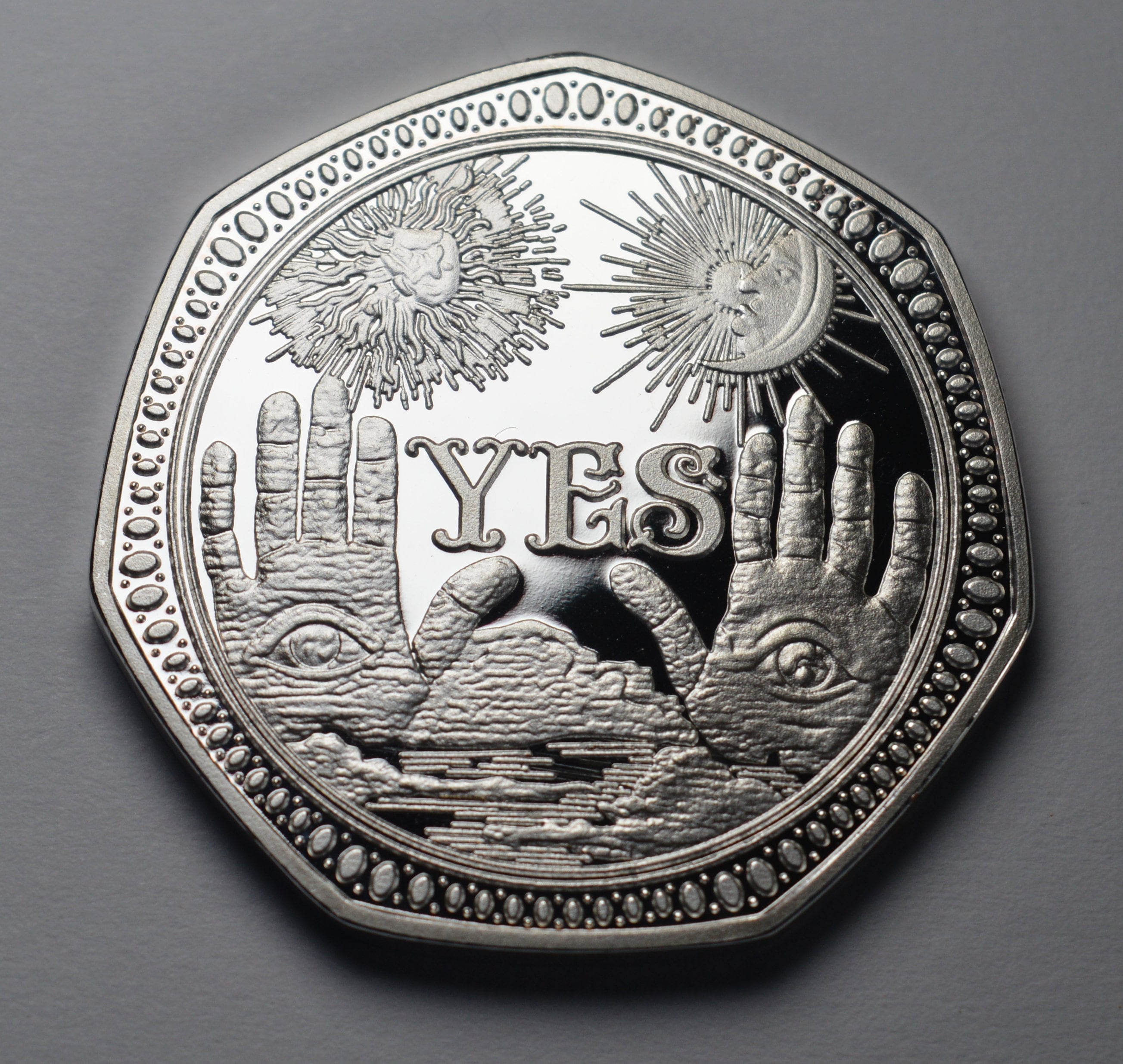 Pair of Supernatural/occult Silver & 24ct Gold Decider Coins. - Etsy UK