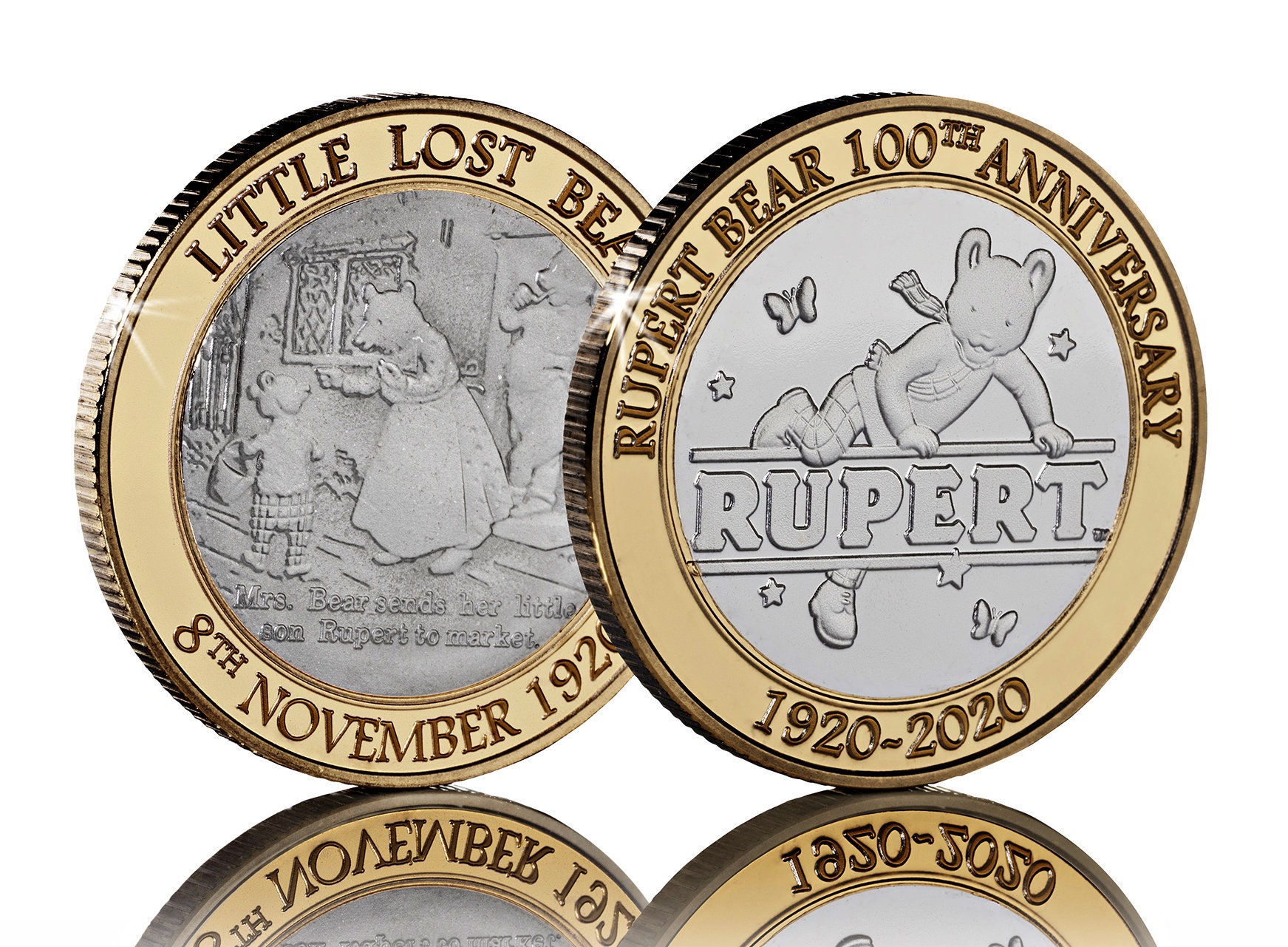 100th Anniversary of RUPERT BEAR Silver & 24ct Gold 'dual - Etsy UK