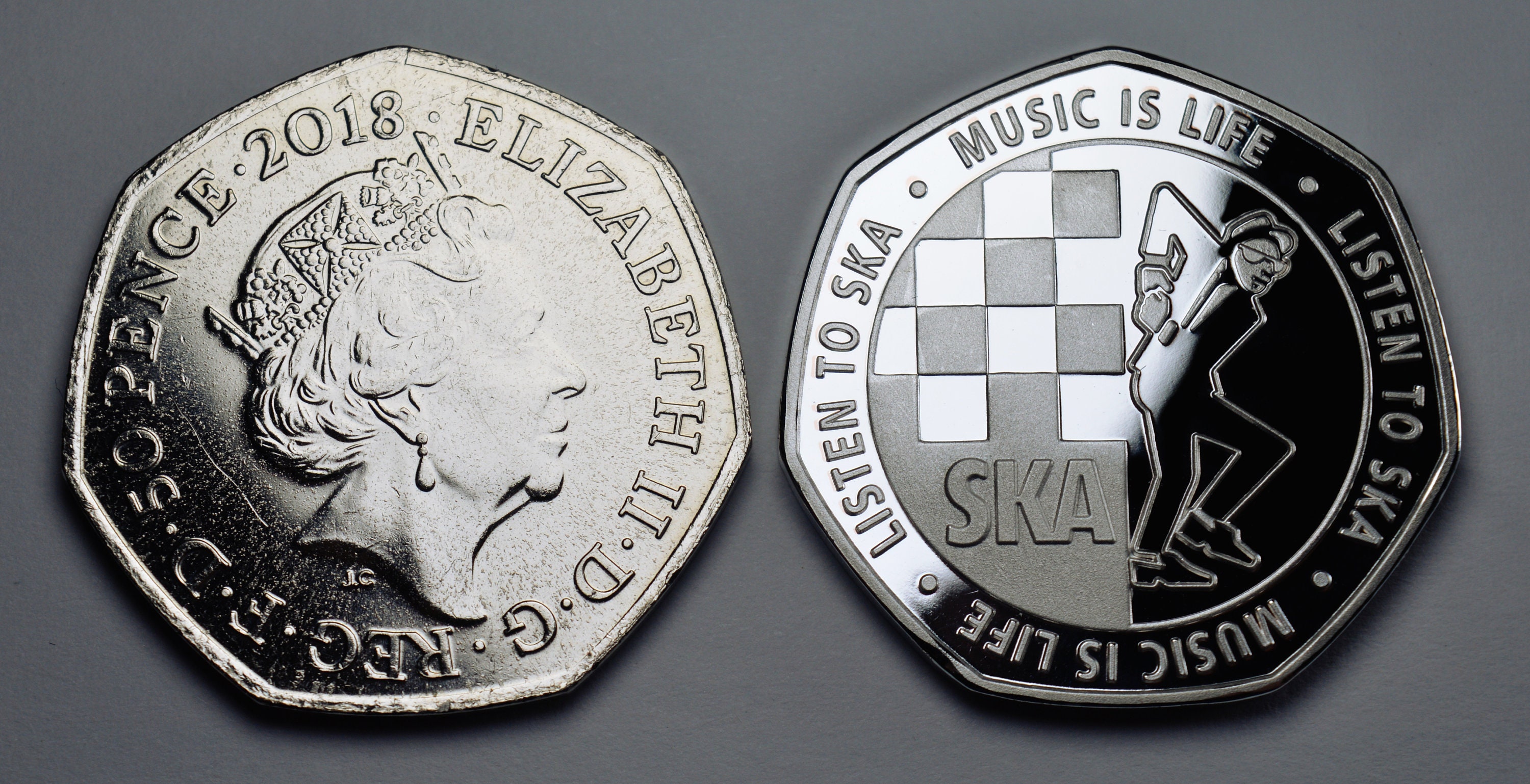 Pair of SKA Music 2TONE Silver & 24ct Gold Commemoratives in Display ...