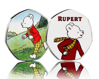 RUPERT BEAR 100th Birthday Anniversary 'dual Metal' | Etsy UK