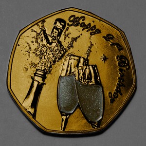 21st Birthday 24ct Gold Commemorative in Gift Case. Colour/epoxy. Gift ...