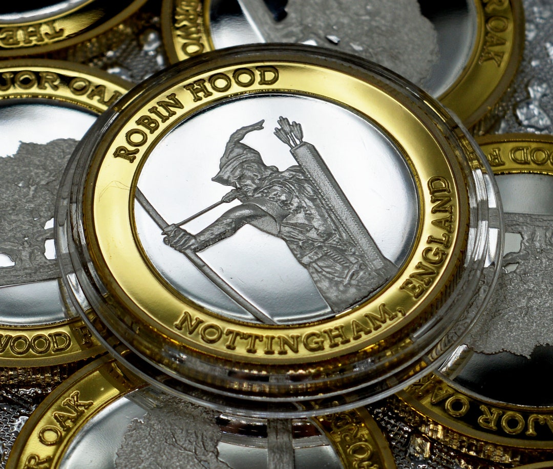 Robin Hood & Sherwood Forest 'dual Metal' Silver and 24ct Gold ...